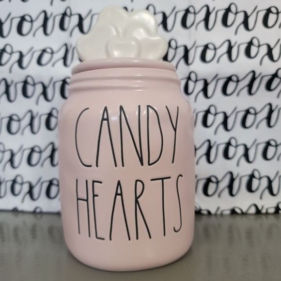 Rae Dunn | Holiday | Rae Dunn Matte Pink Candy Hearts Baby Canister ...